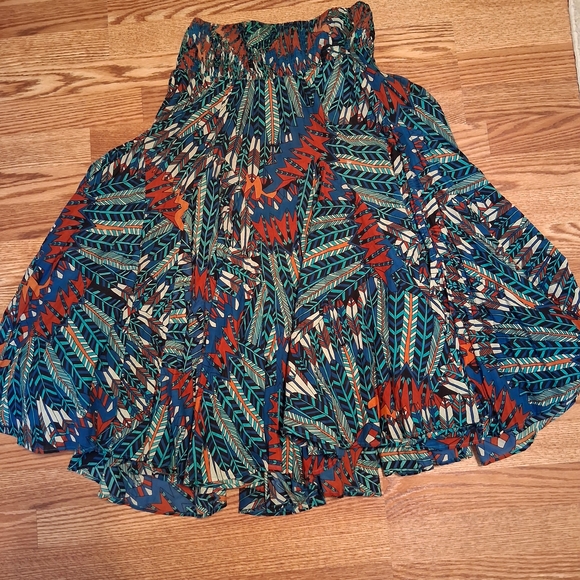 Grace Elements | Skirts | Grace Elements Multicolor Aline Q0 Cotton ...